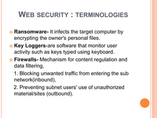 Web security | PPTX