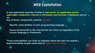 Web Exploitation Security | PPTX