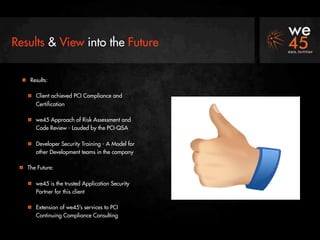 Security Code Review Case Study - we45 | PPT
