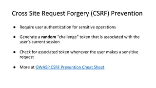 Web security for developers | PPT