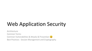 Web security for developers | PPT
