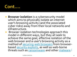 Web security landscape Unit 3 part 2 | PPT
