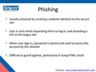 Web security ppt sniper corporation | PPT