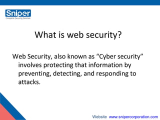 Web security ppt sniper corporation | PPT