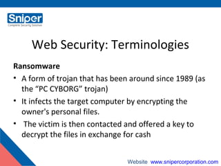 Web security ppt sniper corporation | PPT