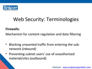 Web security ppt sniper corporation | PPT