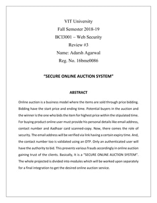 Web Security Report | PDF