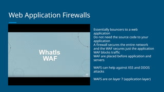 Web Security Terms such as what is a WAF, Access Control, Output ...