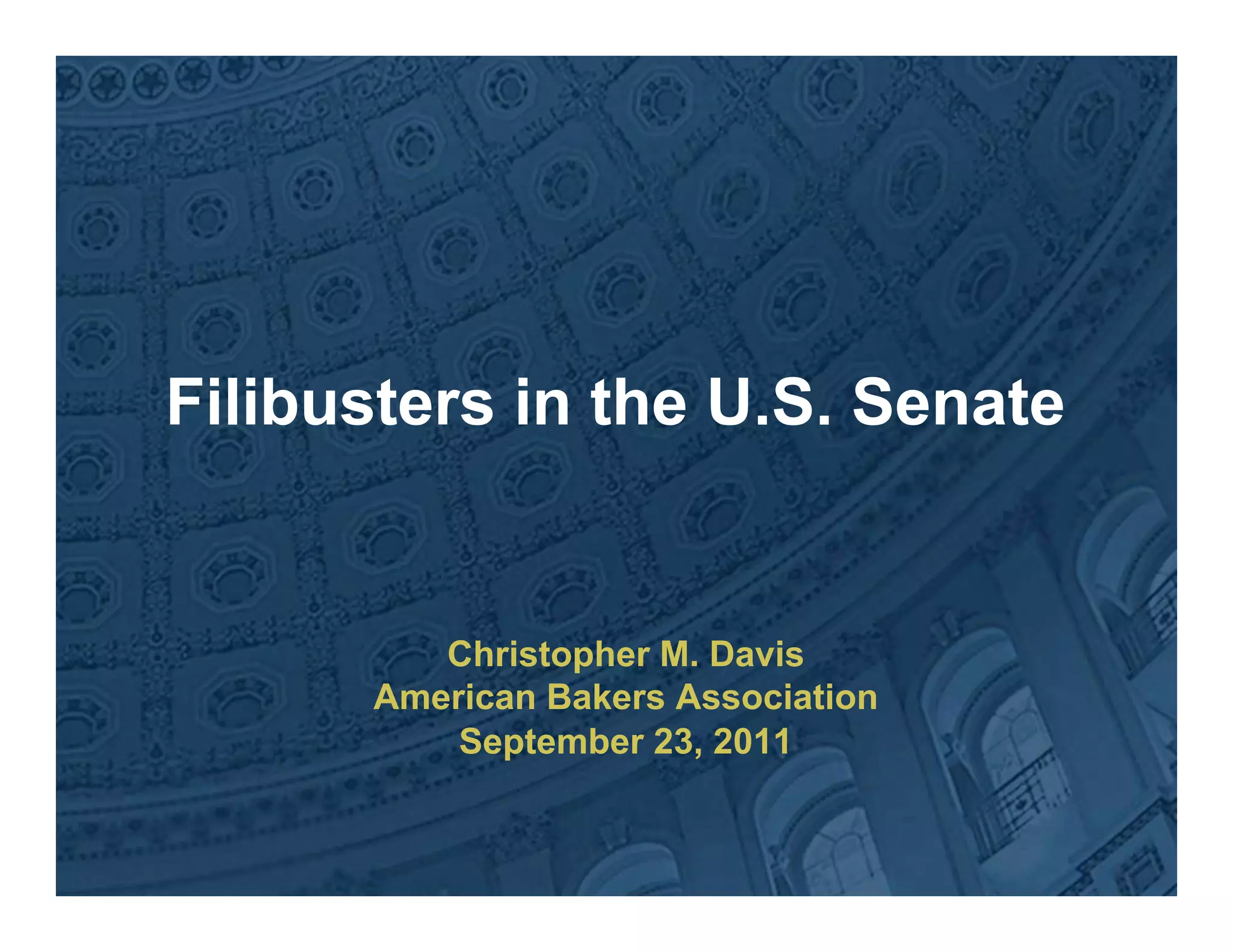 Web senate filibuster | PDF