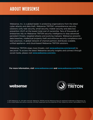 Websense security prediction 2014 | PDF