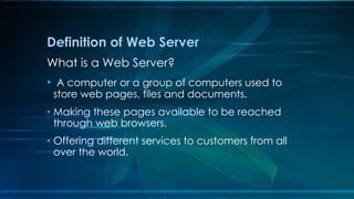 Web Server - Internet Applications | PPTX | Web Hosting | Internet