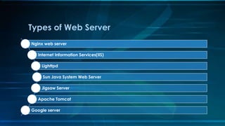 Web Server - Internet Applications | PPT
