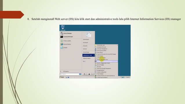 Lab 1.5 Cara Membuat Web Server Pada Windows Server | PPTX