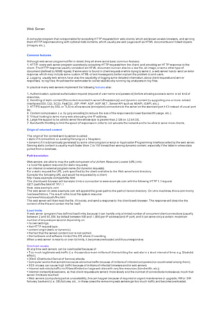 Web server for cbse 10 FIT | DOCX