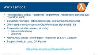 How to Build a Web Server with AWS Lambda | PPTX
