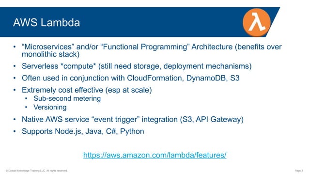 How to Build a Web Server with AWS Lambda | PPTX