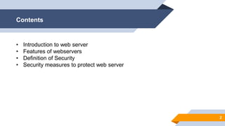 Security Measure to Protect Web Server | PPTX