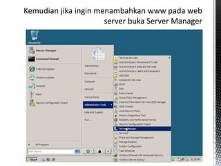 Konfigurasi Web Server pada Windows Server 2008 | PPT