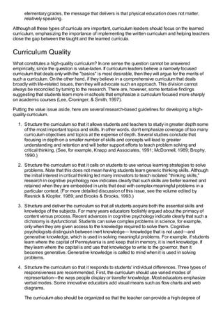 Thinking About Curriculum (ASCD) | PDF