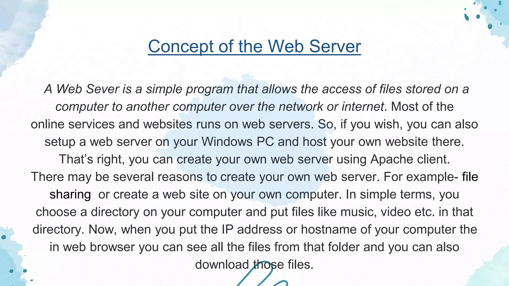 Web Server configuration.pptx | Internet | Computing