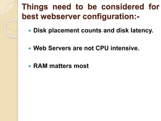 Web server hardware and software | PPTX