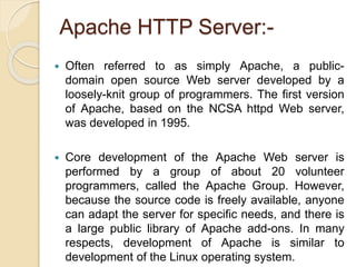 Web server hardware and software | PPTX