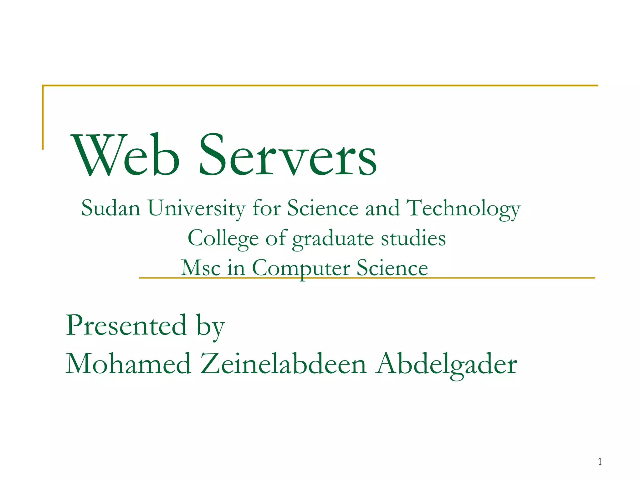 Web servers | PPT