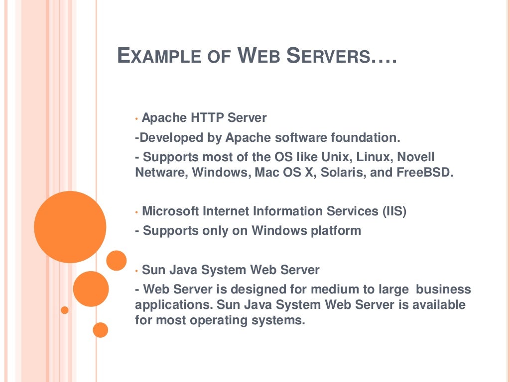 Web servers