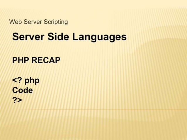 Web server scripting - Using a form | PPT | Free Download