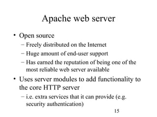 Web servers (l6) | PPT