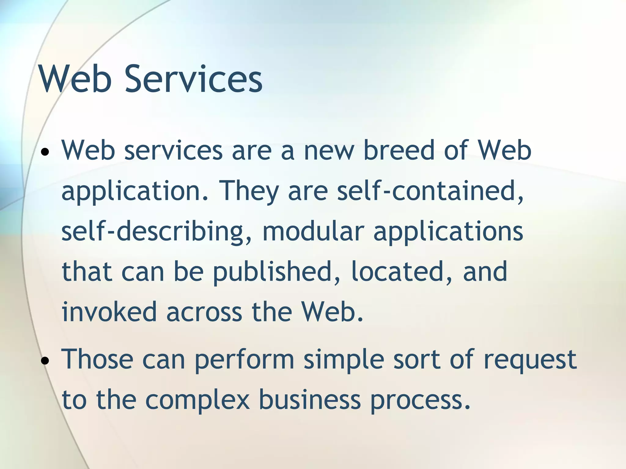 Web Services | PPT | Internet | Computing