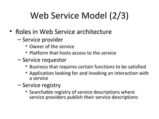 Web service architecture | PPT