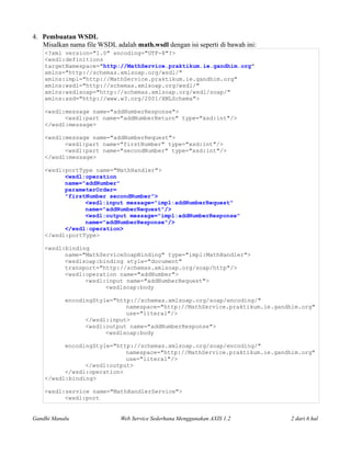 Web Service Menggunakan Axis | PDF