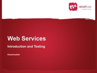 Introduction of WebServices | PPT