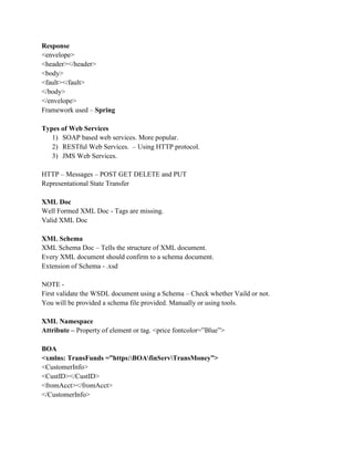 Web services SOAP Notes | PDF