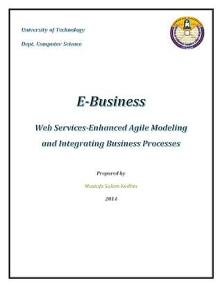 Web Services-Enhanced Agile Modeling and Integrating Business Processes | DOCX