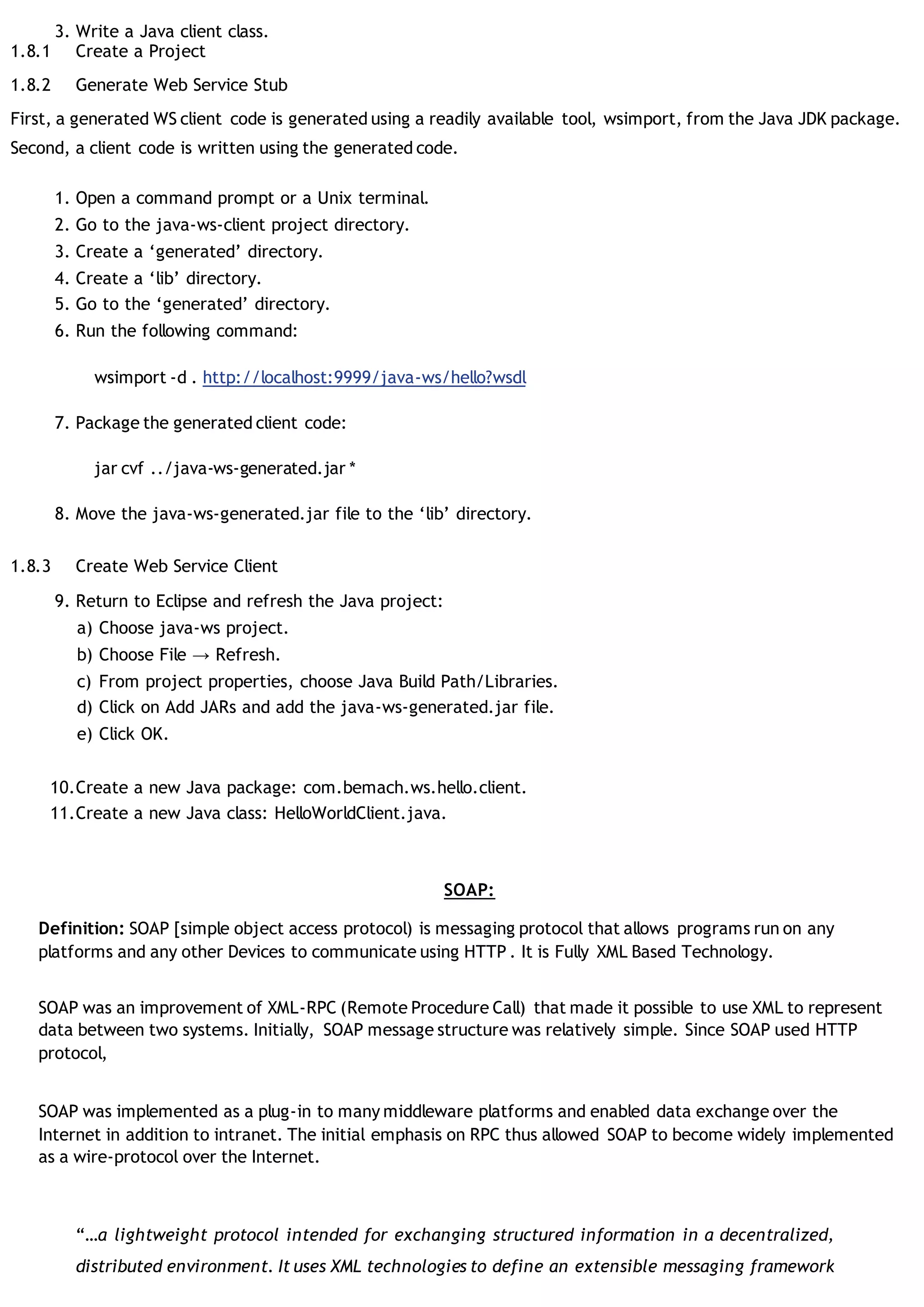 Web services Concepts | DOCX | Web Development | Internet