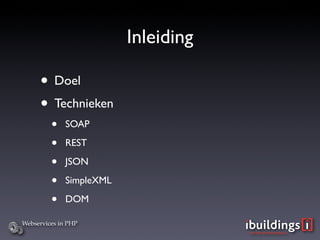 Webservices In Php Peter Verhage | PDF
