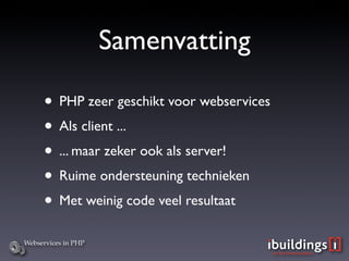 Webservices In Php Peter Verhage | PDF
