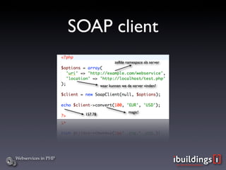 Webservices In Php Peter Verhage | PDF