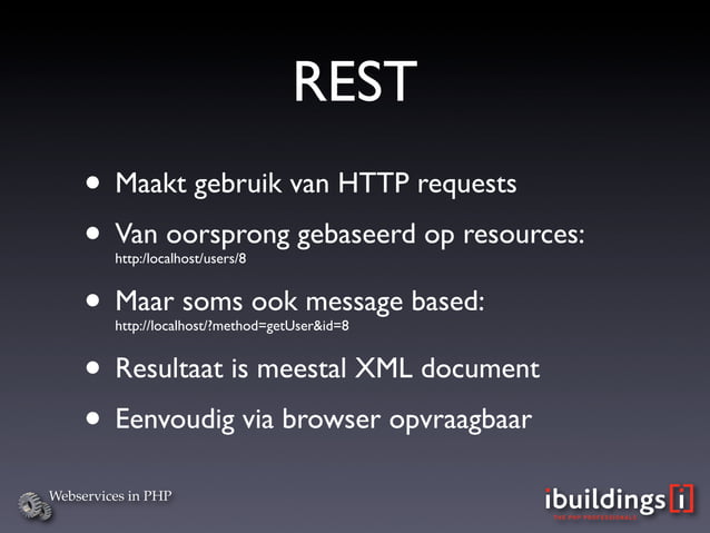 Webservices In Php Peter Verhage | PPT