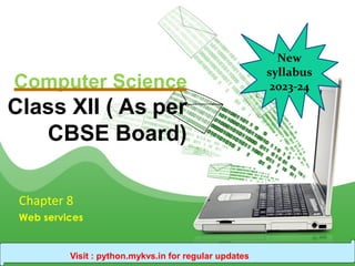 web services8 (1).pdf for computer science | PPT