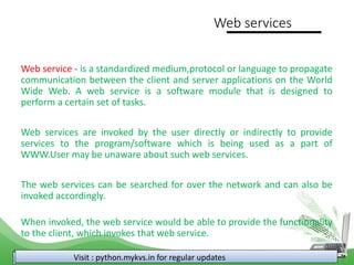 web services8 (1).pdf for computer science | PPT