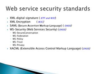 Web Service Security | PPTX | Web Design and HTML | Internet