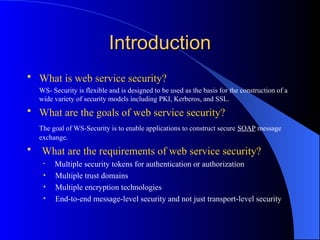 Web Service Security note for teaching.ppt