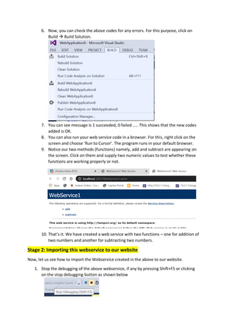 Web services in asp.net