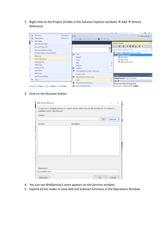 Web services in asp.net