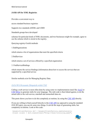 Web services in java | DOCX