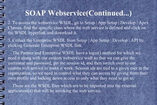Webservices in SalesForce (part 1) | PDF