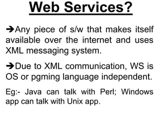 Web services overview | PPT